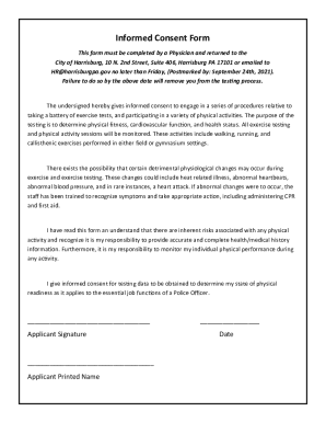 Fillable Online Informed Consent Form - PoliceApp Fax Email Print - pdfFiller