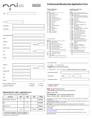 Fillable Online Organization Membership Application Form Fax Email ...