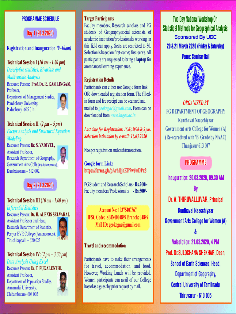 Fillable Online PROGRAMME SCHEDULE Fax Email Print - pdfFiller