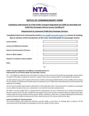 Fillable Online NOTICE OF COMMENCEMENT FORM Fax Email Print - pdfFiller