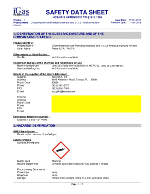 Fillable Online Safety Data Sheets (SDS) Fax Email Print - pdfFiller