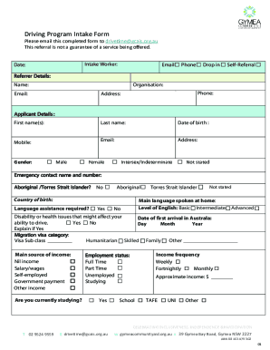 Fillable Online gymeacommunityaid org Self-referral Intake Forms ...