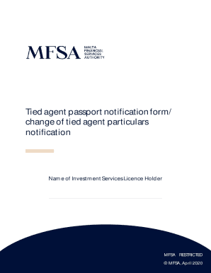 Fillable Online Schedule EI - Tied agent passport notification form ...