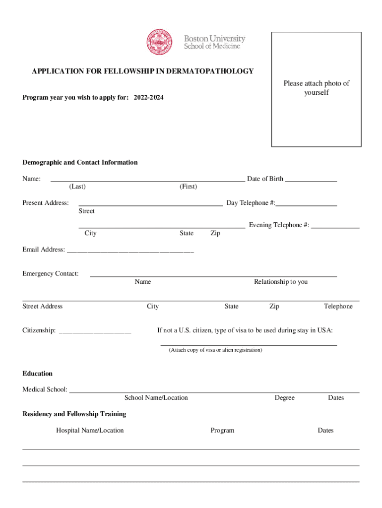 Fillable Online dermatology-fellowship-application-form.pdf - Toronto ...