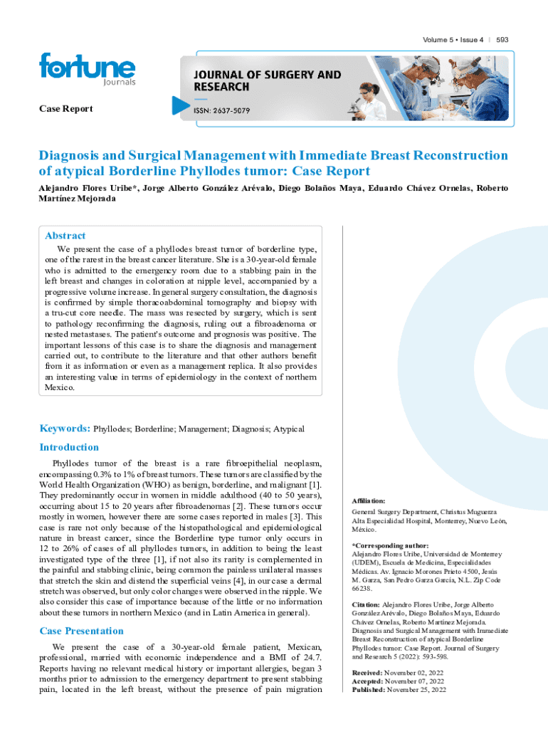 Fillable Online Diagnosis and Surgical Management with Immediate Breast ... Fillable Online Diagnosis and Surgical Management with Immediate Breast ...