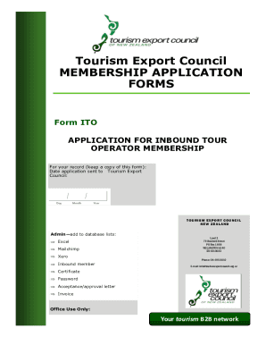Fillable Online Australian Tourism Export Council Fax Email Print ...