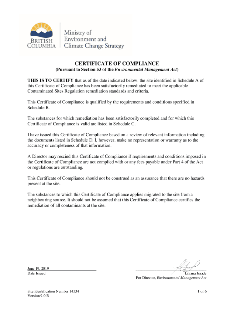 Fillable Online THIS IS TO CERTIFY that as of the date indicated below ...