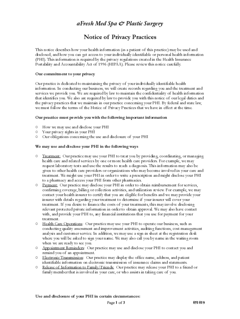 Fillable Online aFresh Med Spa Martin & Gutowski Aesthetic Plastic ...