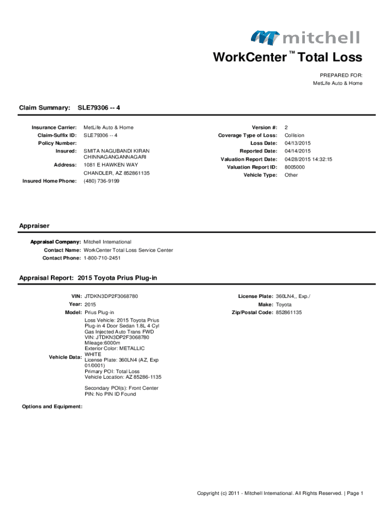 Fillable Online State Farm Class Action Argues Underpaid Total Loss ...