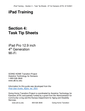 Fillable Online atk ku iPad Training Section 4: Task Tip Sheets - AT for Kansans ... Fax Email ...
