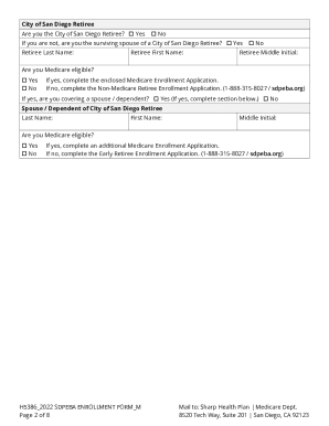 Fillable Online SHARP HEALTH PLAN EGWP ENROLLMENT REQUEST ... Fax Email ...