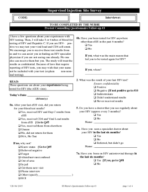 Fillable Online Web Annex 2. Template protocol for surveys to estimate ...