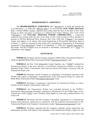 Fillable Online Cost Reimbursement Agreement Fax Email Print - pdfFiller