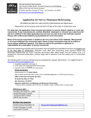 Fillable Online Inspection and Enforcement - San Francisco Public Works Fax Email Print - pdfFiller