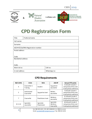 Fillable Online C101 Registration Form Fax Email Print - pdfFiller