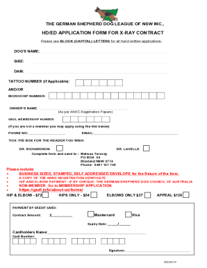 Fillable Online HD/ED APPLICATION FORM FOR X-RAY CONTRACT Fax Email ...