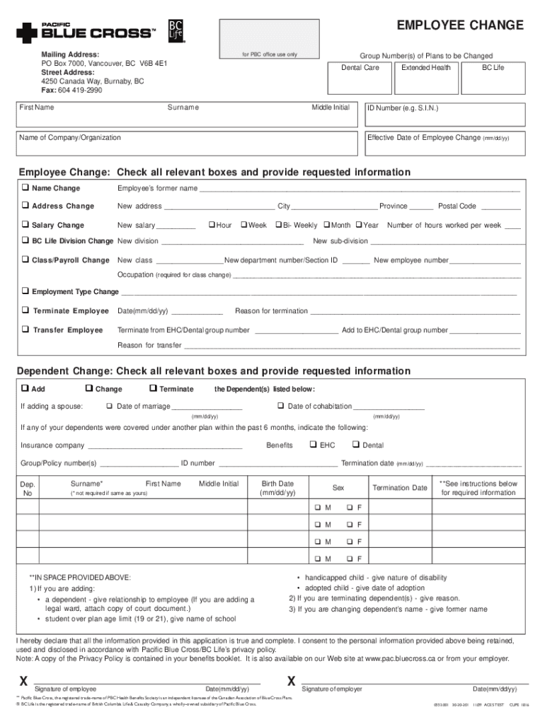 Fillable Online STANDARD HEALTH CLAIM FORM Fax Email Print - pdfFiller