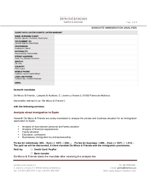 Fillable Online CIF & NIF in Spain: Spanish Tax Identification Numbers ...