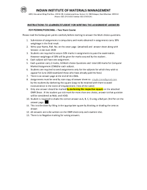 Fillable Online Instructions for students omr sheet answersheet for ...