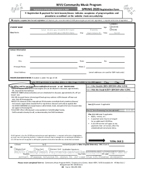 Fillable Online Class Schedules - West Virginia State University Fax Email Print - pdfFiller