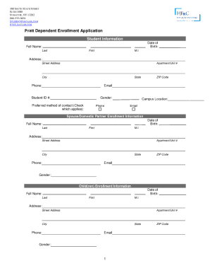 Fillable Online SU Graduate Student - Dependent Insurance Application ...