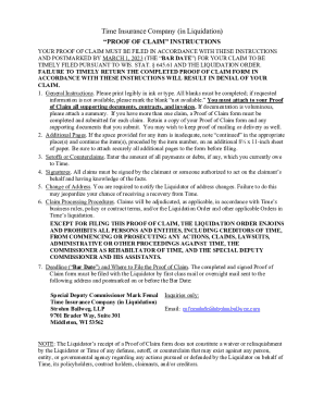 Fillable Online oci wi Instructions To Creditors - Proof of Claim form ...