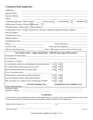 Fillable Online Continuous Bond Request Form - WorldPub Fax Email Print ...