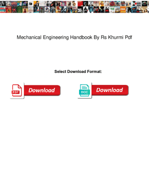 Fillable Online Mechanical Engineering Handbook By Rs Khurmi Pdf ...