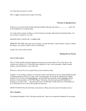 Fillable Online Two Way Prayer Format 9-15-2021 Here is a link to ...