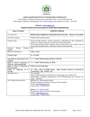 Fillable Online Rajiv Gandhi Institute of Petroleum Technology (RGIPT) Fax Email Print - pdfFiller