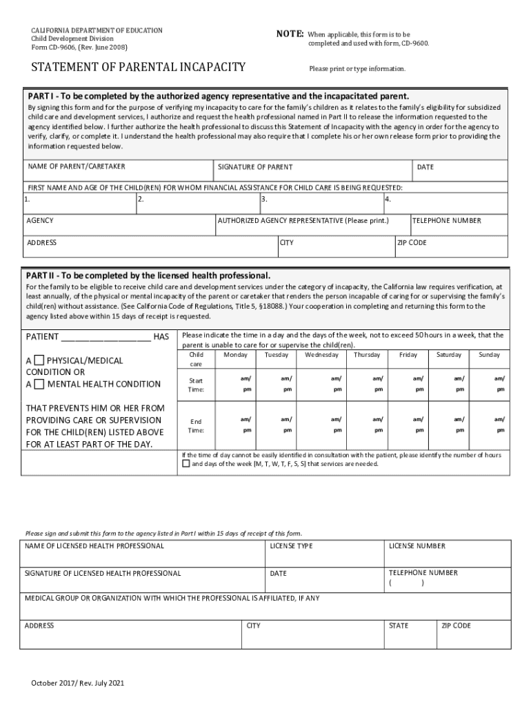 Fillable Online Get Statement Of Incapacity - US Legal Forms Fax Email ...
