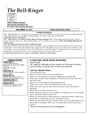 Fillable Online The Bell-Ringer Fax Email Print - pdfFiller