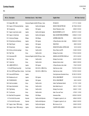 Fillable Online Contract Awards Fax Email Print - pdfFiller