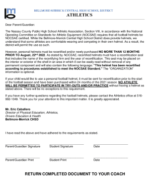 Fillable Online Athletics - Sports Forms Fax Email Print - pdfFiller