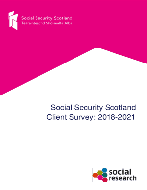 Fillable Online Survey praise for Social Security Scotland staff ...