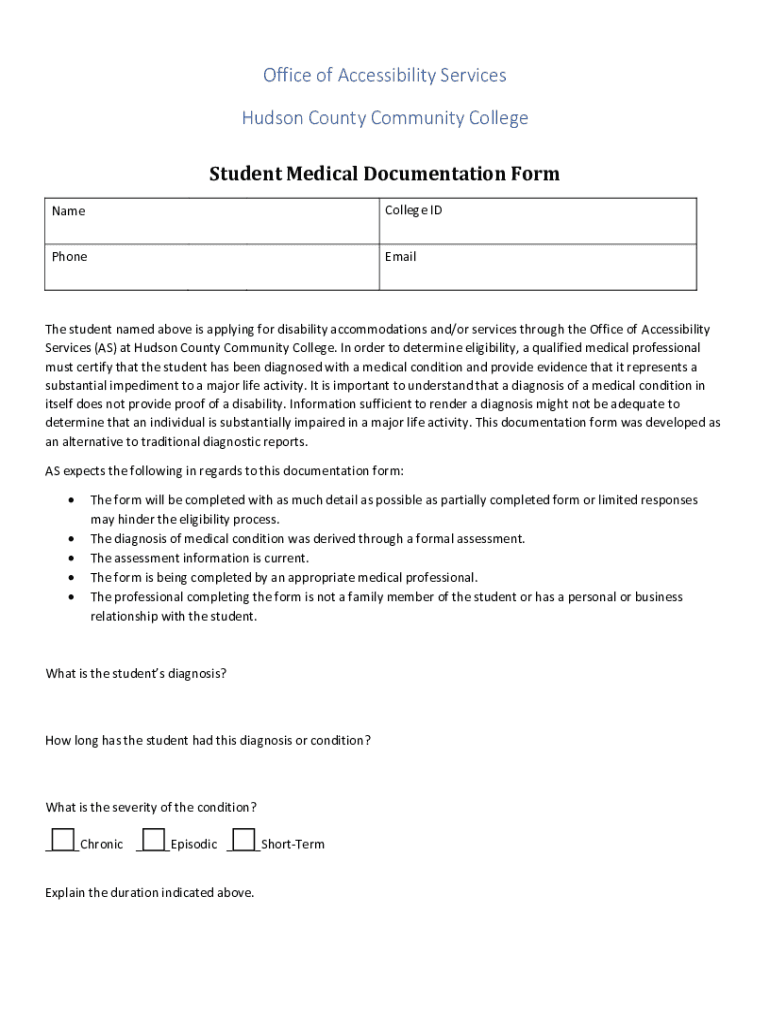 Fillable Online Accessibility Services Request Form - HCCC Fax Email ...