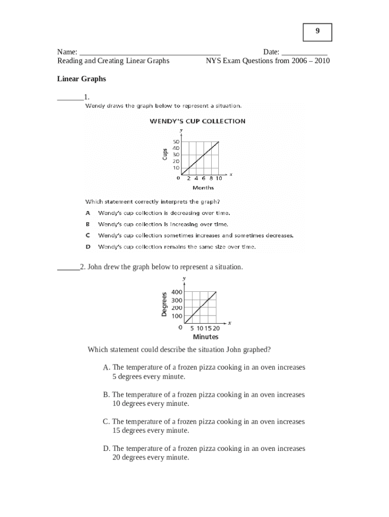 Multi Representation Of Linear Functions For Pre College Doc Template Pdffiller