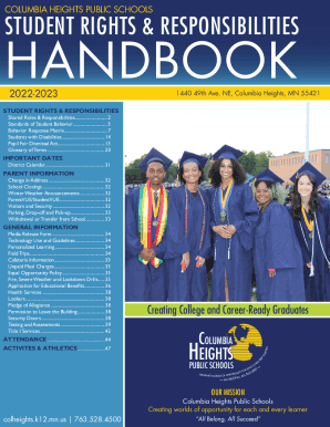 Fillable Online Student Rights and Responsibilities Handbook / Home Fax Email Print - pdfFiller