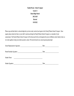 Fillable Online Title I Family-Parent-School Compacts Fax Email Print ...