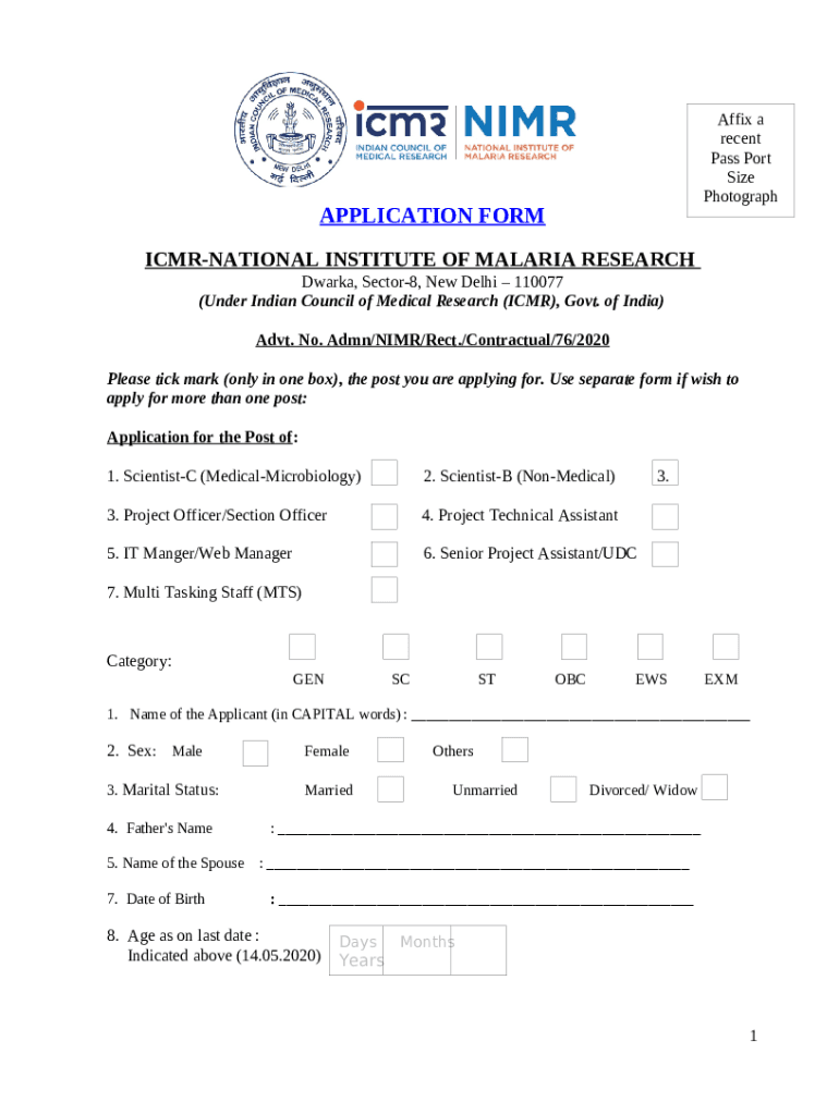 ICMR-NIMR, New DelhiIndian Council of Medical Research Doc Template ...
