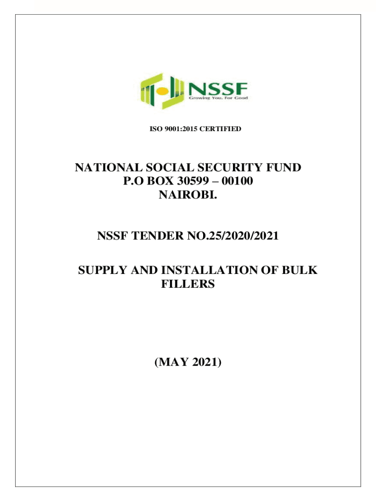 Fillable Online Table of Contents - NSSF Fax Email Print - pdfFiller