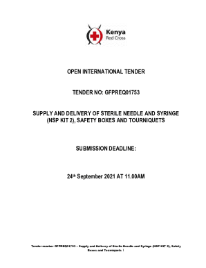 Fillable Online Supply and Delivery of Sterile Needle and Syringe (NSP ...