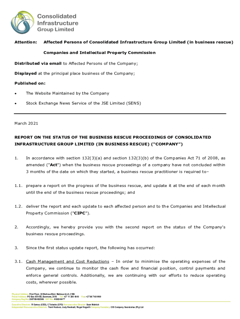 Fillable Online CIG-Business-Rescue-Status-Update-Report-and-CIPC-CoR ...