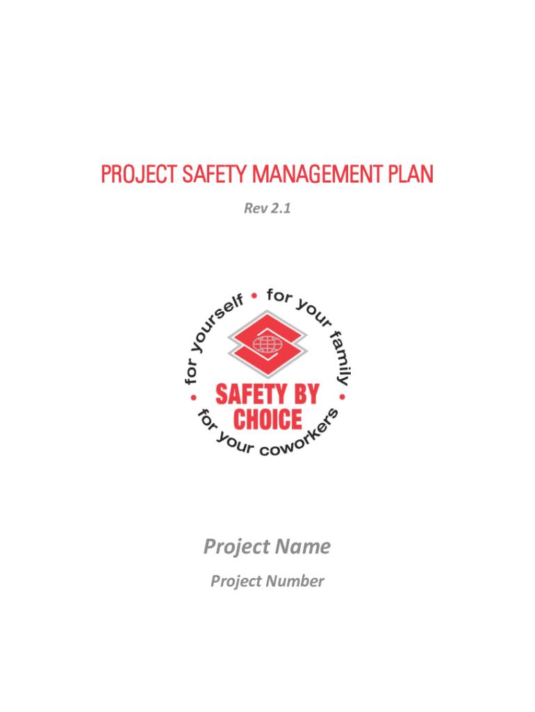 Fillable Online Project Safety Management Plan - Sundt Construction Fax ...