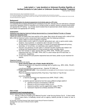 Fillable Online Syphilis Treatment Protocol - Minnesota Department of ...
