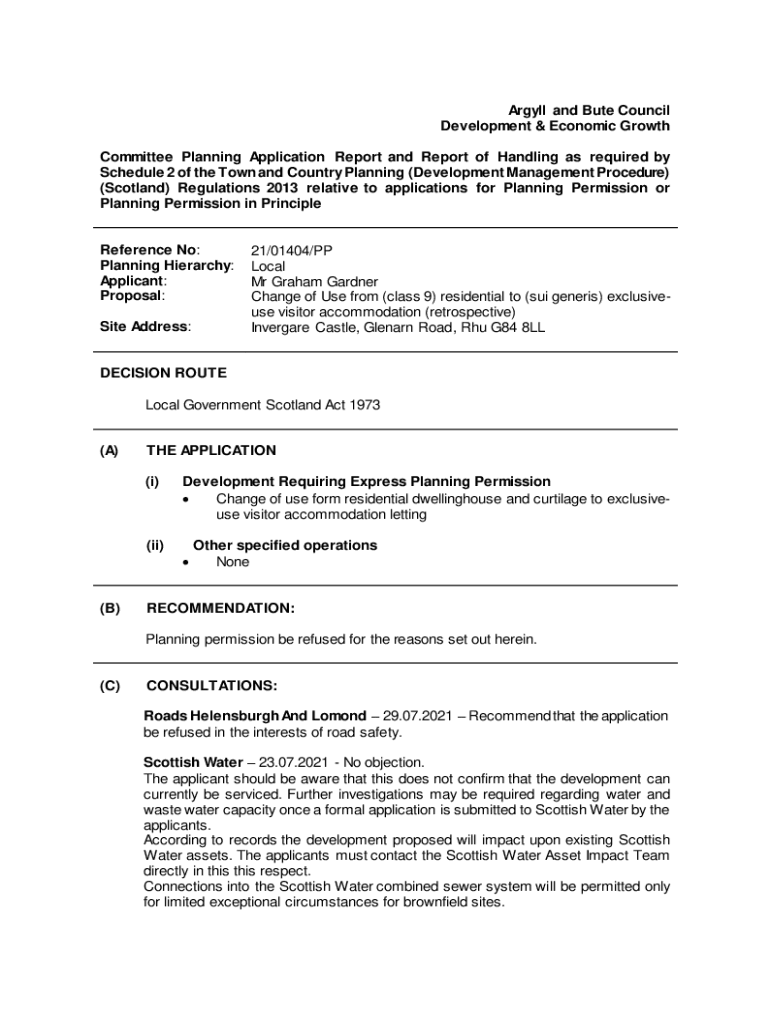 Fillable Online Local Development Plan: Areas for Action - Argyll and ...