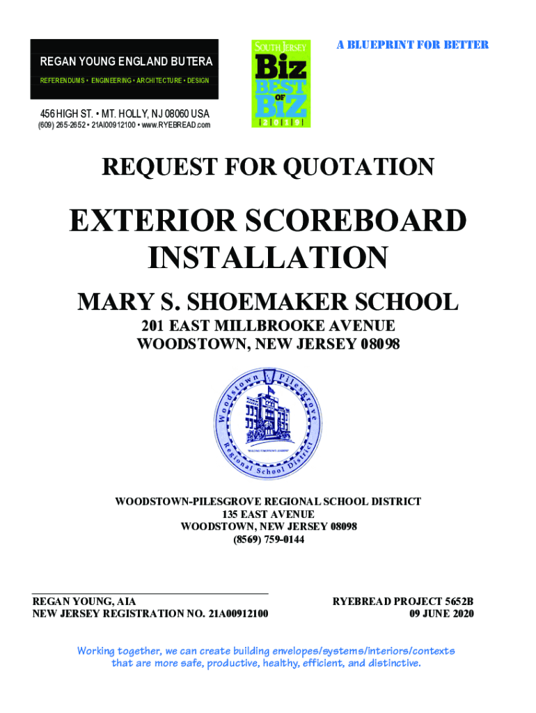 Fillable Online Regan Young England Butera - Mount Holly - The Blue ...