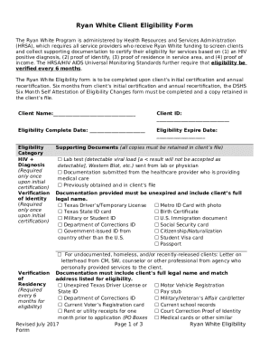 Georgia Ryan White Part B Service Standards Doc Template | pdfFiller