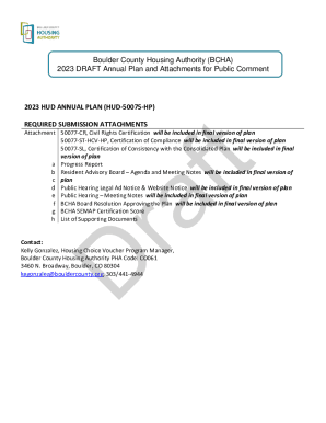Fillable Online Public Housing Agency (PHA) Plans Fax Email Print - pdfFiller