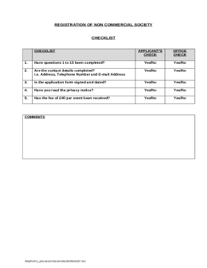 Application for Registration of a Society / by a Society for ... Doc ...